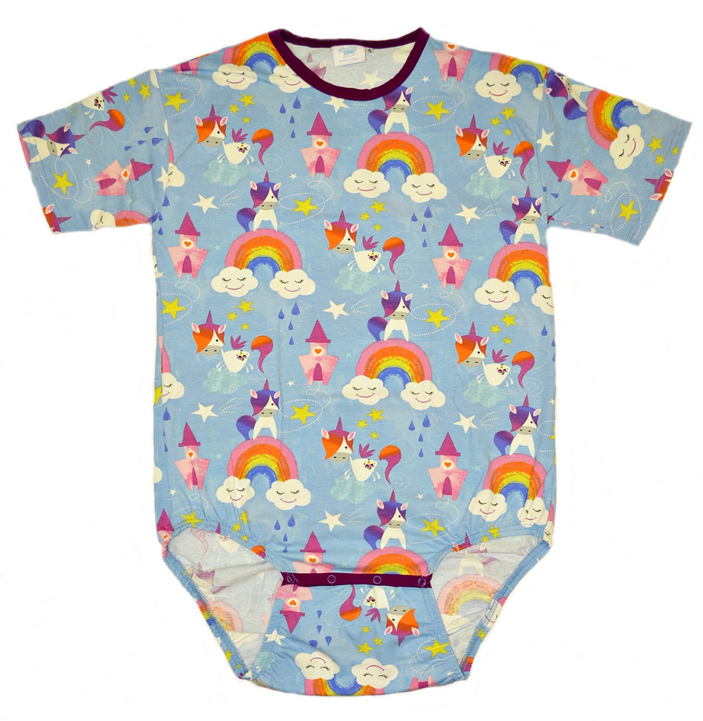 Bodysuit - Blue Unicorn Rainbow (Magenta Edging) – CTDC